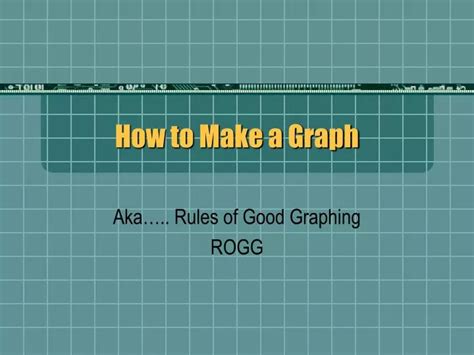 Ppt Essential Graphing Guidelines Crafting Informative Graphs