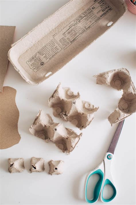 Bunny Portrait Egg Carton Craft The Mom Love Blog