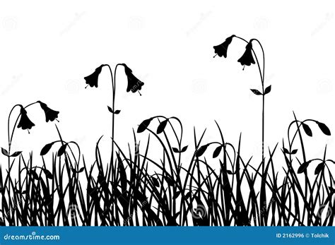 Grass And Flower Vector Stock Vector Illustration Of Abstract 2162996