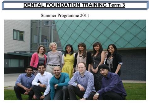 Dental Foundation Training Term 3 West Midlands Deanery