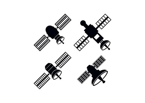 Space Satellite Icon Design Template Vector Isolated Illustration