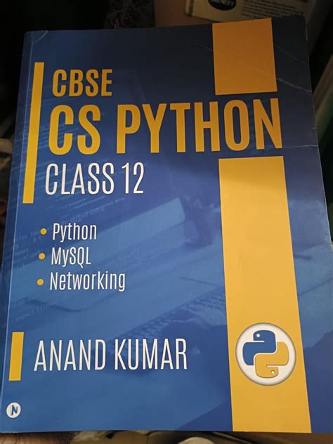 Cbse Cs Python Class 12 Anand Kumar Books