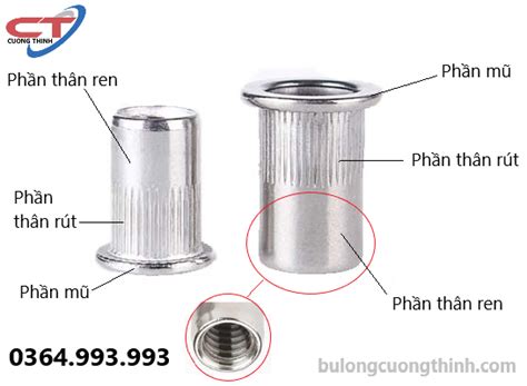 Tán Rút M10 Ốc Rút M10 Bulong Cường Thịnh