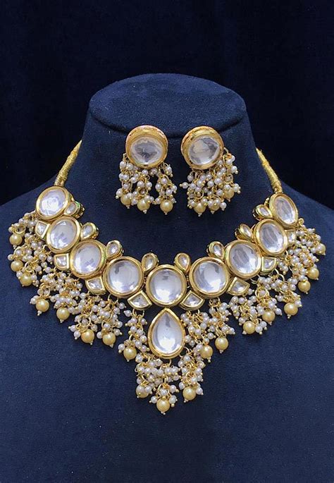 Stunning Indian Punjabi Bollywood Kundan Jewellery Set Ethnic Indian