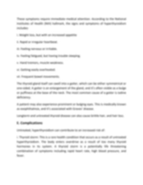 Solution A Comprehensive Seminar Notes On Hyperthyroidism And It S