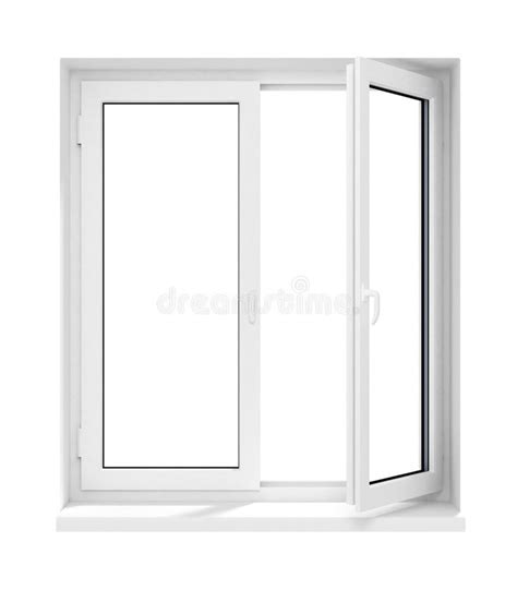 Plastic Glass Window Frame Isolated 3d Model