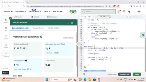 Gfg160days 100daysofcode Problemsolving Codeeveryday Geeksforgeeks