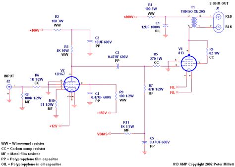 Stereo Tube Amplifier Schematics Vu2atn Qro Using 807 Valves Linear