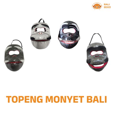 Jual Topeng Monyet Kayu Kerajinan Tangan Bali Topeng Mainan Monyet Kayu Dekorasi Kepala