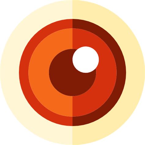 Eye Basic Straight Flat Icon