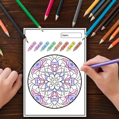 Mandalas Color By Number Coloring Sheets Relaxing Activities Tpt
