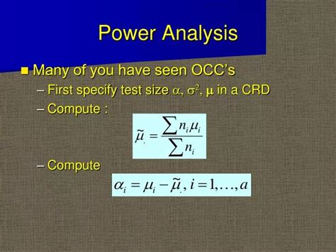 Ppt Power Analysis Powerpoint Presentation Free Download Id5945977