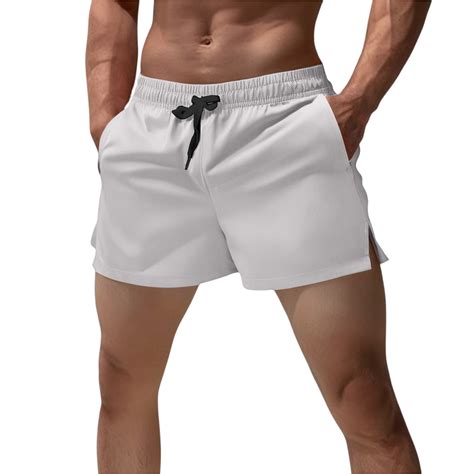Mlqidk Mens Athletic Shorts Quick Dry Running Elastic Waistband