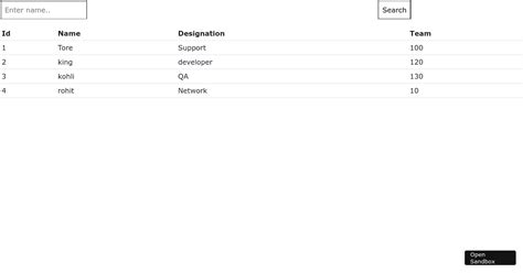 example codesandbox