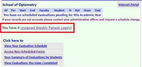 Patient Log Sheets Uc Berkeley School Of Optometry