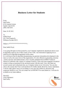 10 Free Business Letter Sample And Example Faq
