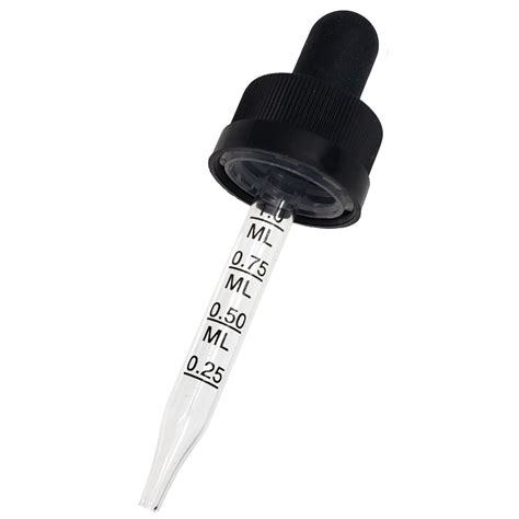 Pandp International Vp01899102bk 0 5 Ml Graduated Dropper 1500 Cs Omega