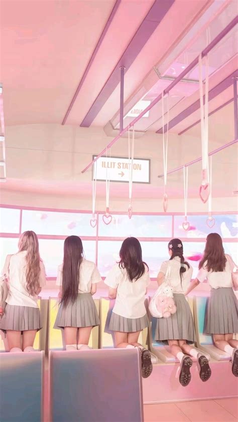 Illit Cherish Lockscreen Wallpaper 𔘓 ֹ Tags Illit Yunah Minju Moka