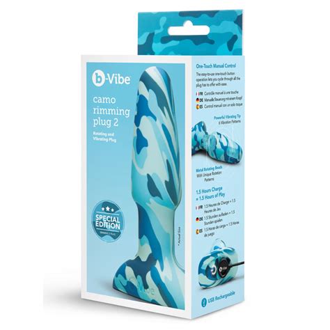 B Vibe Rimming Plug 2 Camo Pleasure Chest
