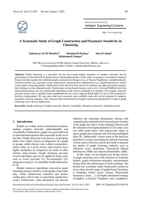 Pdf A Systematic Study Of Graph Construction And Parameter