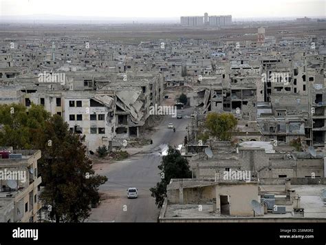 250123 Daraa Jan 23 2025 Xinhua This Photo Taken On Jan 22 2025 Shows A View Of
