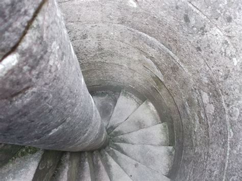 Stone Spiral Staircase At Dryburgh Revealing The Astonishing Skill Of