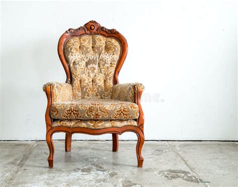 Classical Style Armchair Sofa Couch In Vintage Room Stock Image Image Of Brickwall Desk 53932173