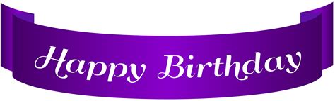 Purple Happy Birthday Sign