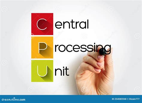 Cpu Central Processing Unit Electronic Circuitry That Executes