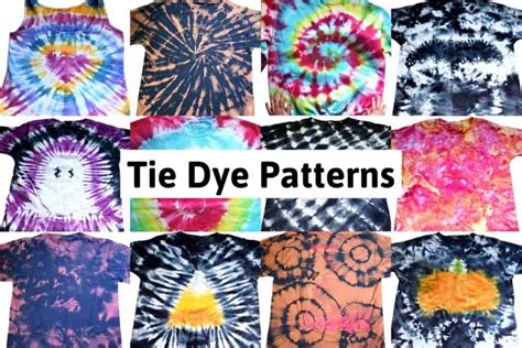 Tie Dye Patterns 19 Unique Tie Dye Designs Ab Crafty