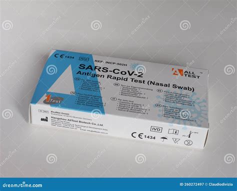 SARS CoV Antigen Rapid Test Nasal Swab Editorial Photography Image Of Sars Illustrative