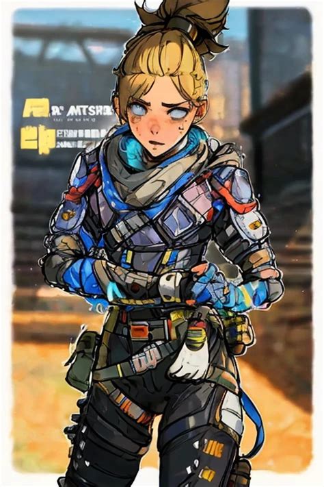 Wattson From Apex Legends Lewd Nsfw Blonde Harre Shy Witzig Seaart Ai