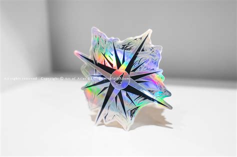Compass Rose Holographic Sticker — Art Of Atlas Art And Design