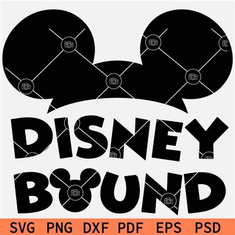 Mickey Ears Disney Bound Svg Disney Bound Mickey Svg Svg Docker