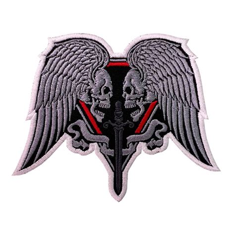 Angel Of Death Embroidered Patch Airsoft Sleeve Embroidery Hook And