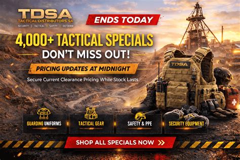 Ends Tonight 4000 Tactical Specials Prices Update At Midnight