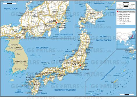 Carte Du Japon Plusieurs Cartes Du Pays En Asie Villes Relief