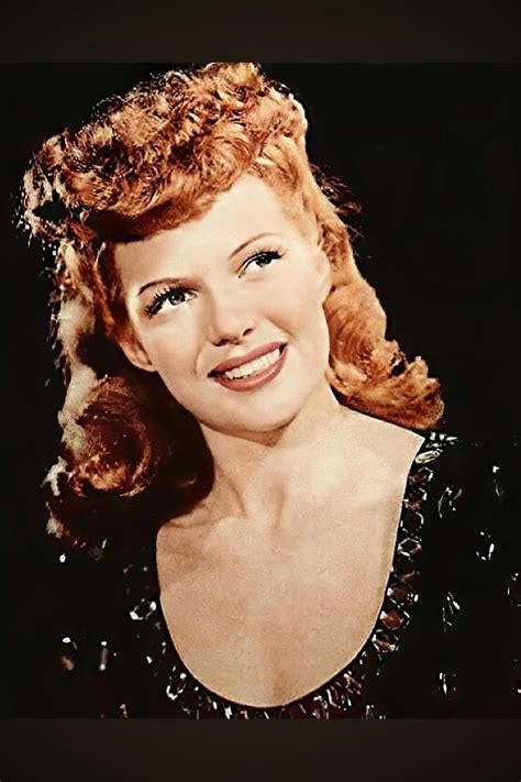 Rita Hayworth Publicity Still For Cover Girl 1944 Colorized By
