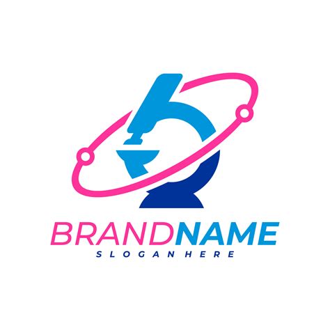 Microscope Logo Template Science Logo Design Vector 16546081 Vector
