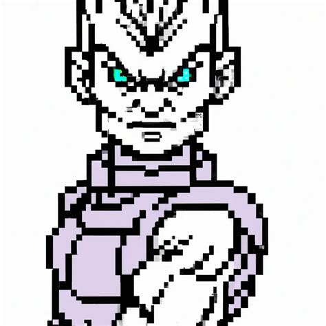 Divirta Se Colorindo O Freeza Em Pixel Art