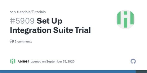 Set Up Integration Suite Trial Issue Sap Tutorials Tutorials GitHub