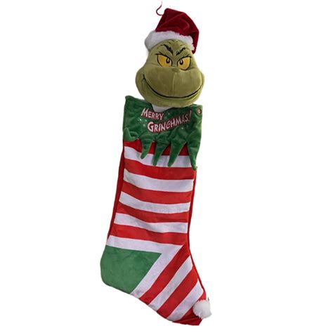 Dr Seuss The Grinch Animated Grinch Stocking