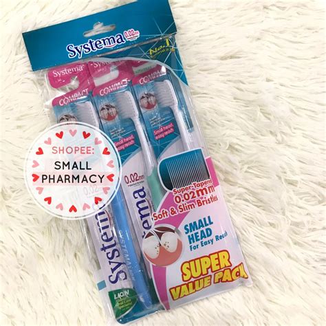 Systema Toothbrush 002mm Patented Bristles Soft And Slim Small