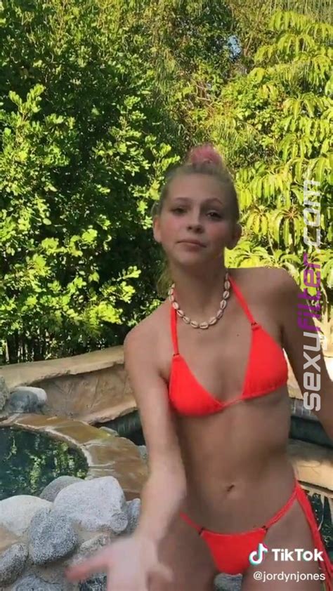 Cute Jordyn Jones In Orange Bikini