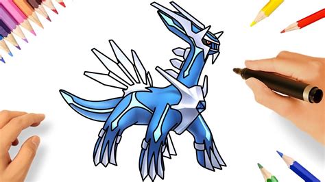 How To Draw Dialga Step By Step Drawing PokÉmons Youtube