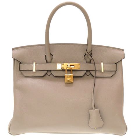 Hermes Hermes Birkin 30 Taurillon Novillo Gri Asphalt D Engraved