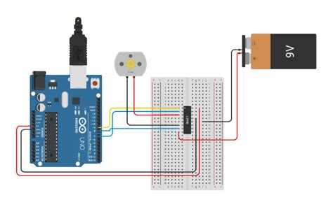 Circuit Design Direction Char Control Dc Motor Tinkercad