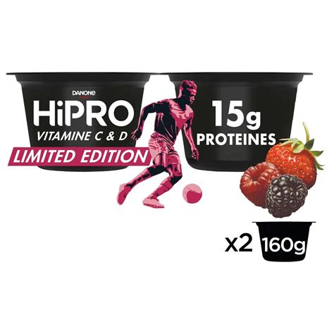 Danone 15g Proteines Pudding Saveur Fruits Rouges Pasteurisé 0 M