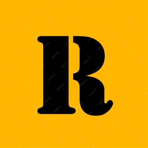 Premium Vector R Bold Stylish Alphabet