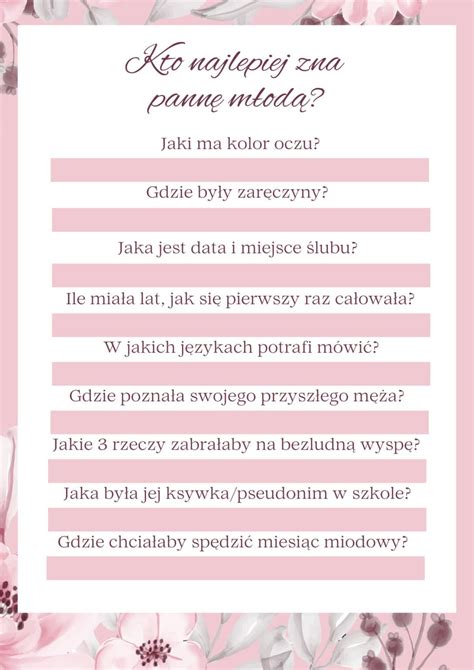 Gry I Zabawy Na Wieczór Panieński Poptoppl